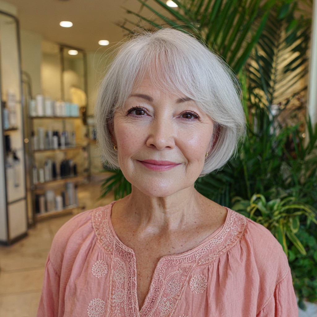 25 Lovely Silver Bob Haircuts That Work With (Not Against) Over-70 Hair