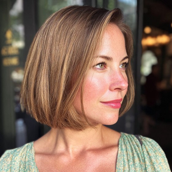 25 Perfect One-Length Bob Haircuts That Look Better at 40 - Kappers Magazine