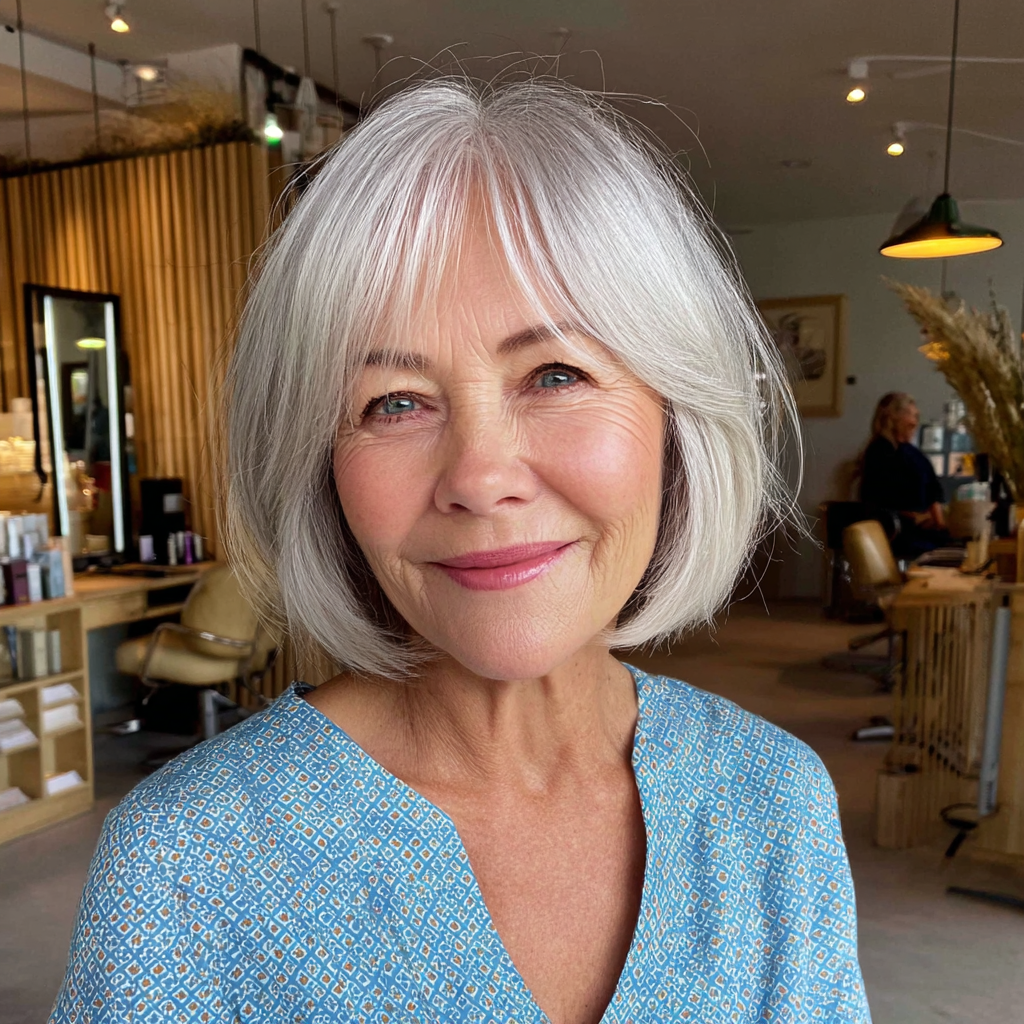25 Lovely Silver Bob Haircuts That Work With (Not Against) Over-70 Hair