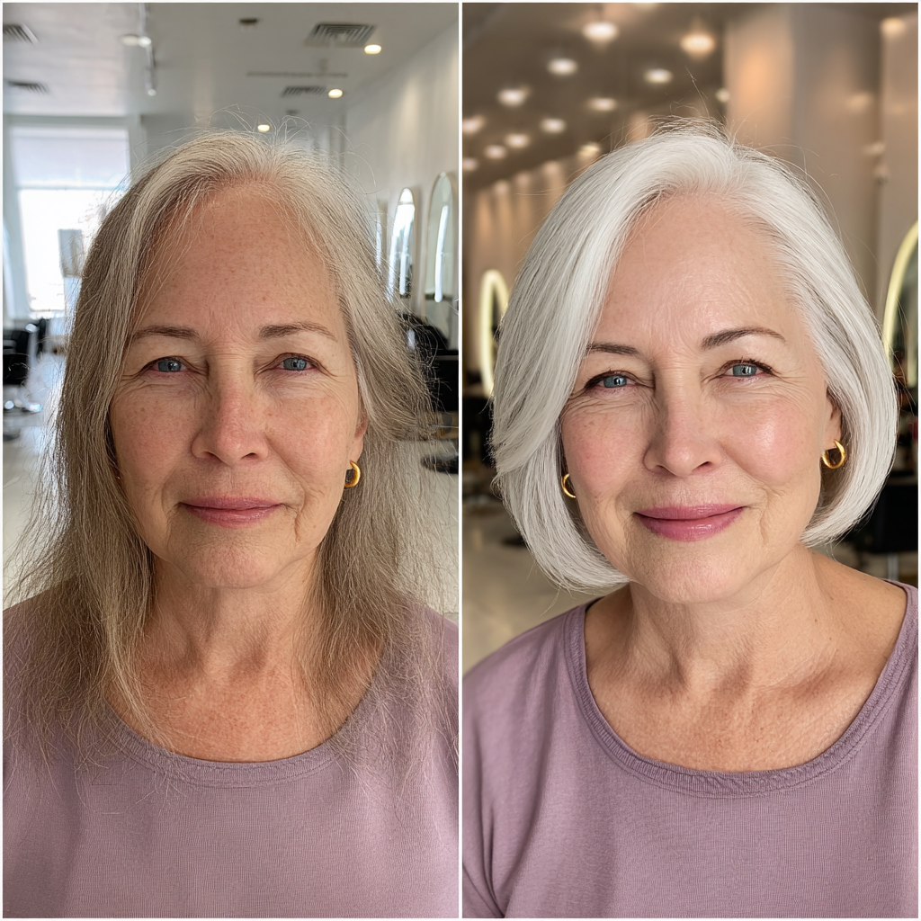 25 Lovely Silver Bob Haircuts That Work With (Not Against) Over-70 Hair