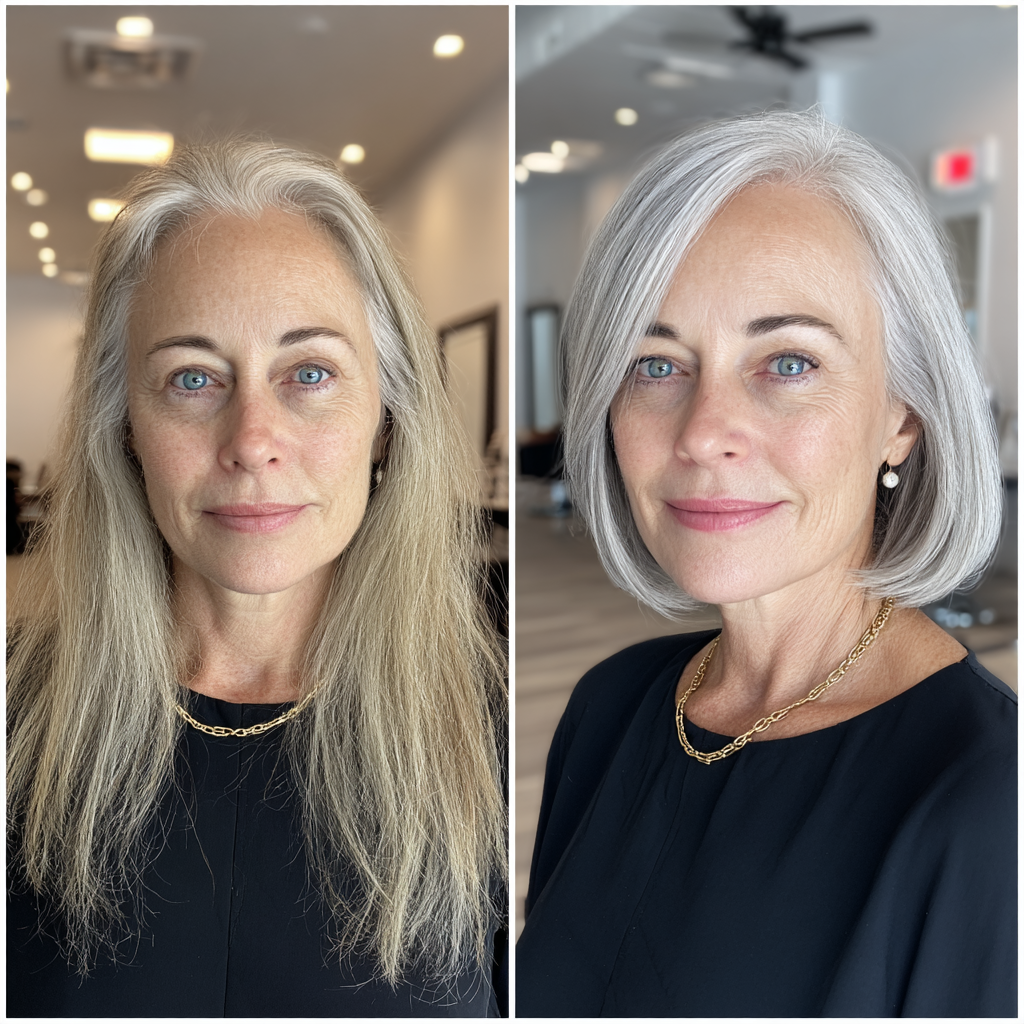 25 Lovely Silver Bob Haircuts That Work With (Not Against) Over-70 Hair