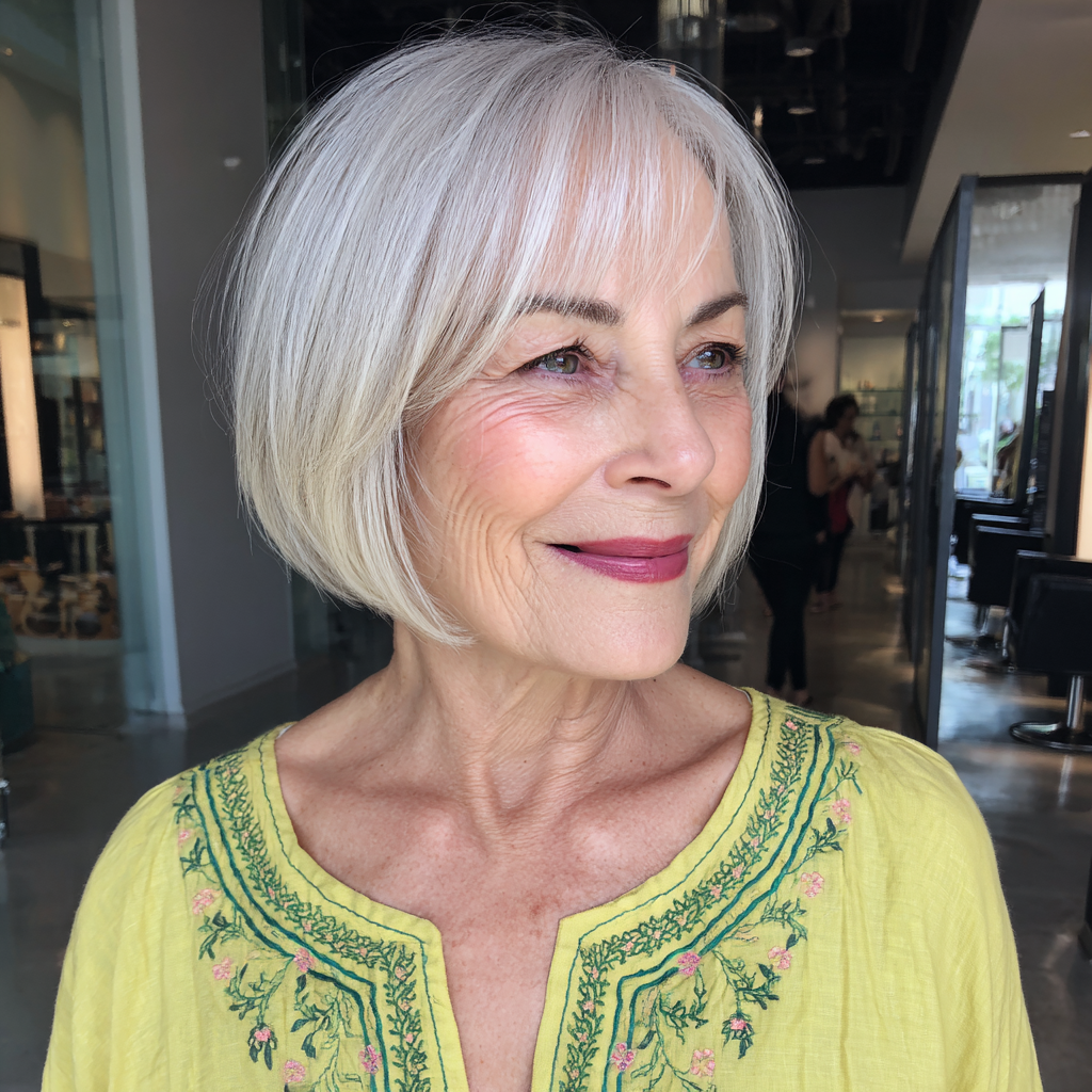 25 Lovely Silver Bob Haircuts That Work With (Not Against) Over-70 Hair
