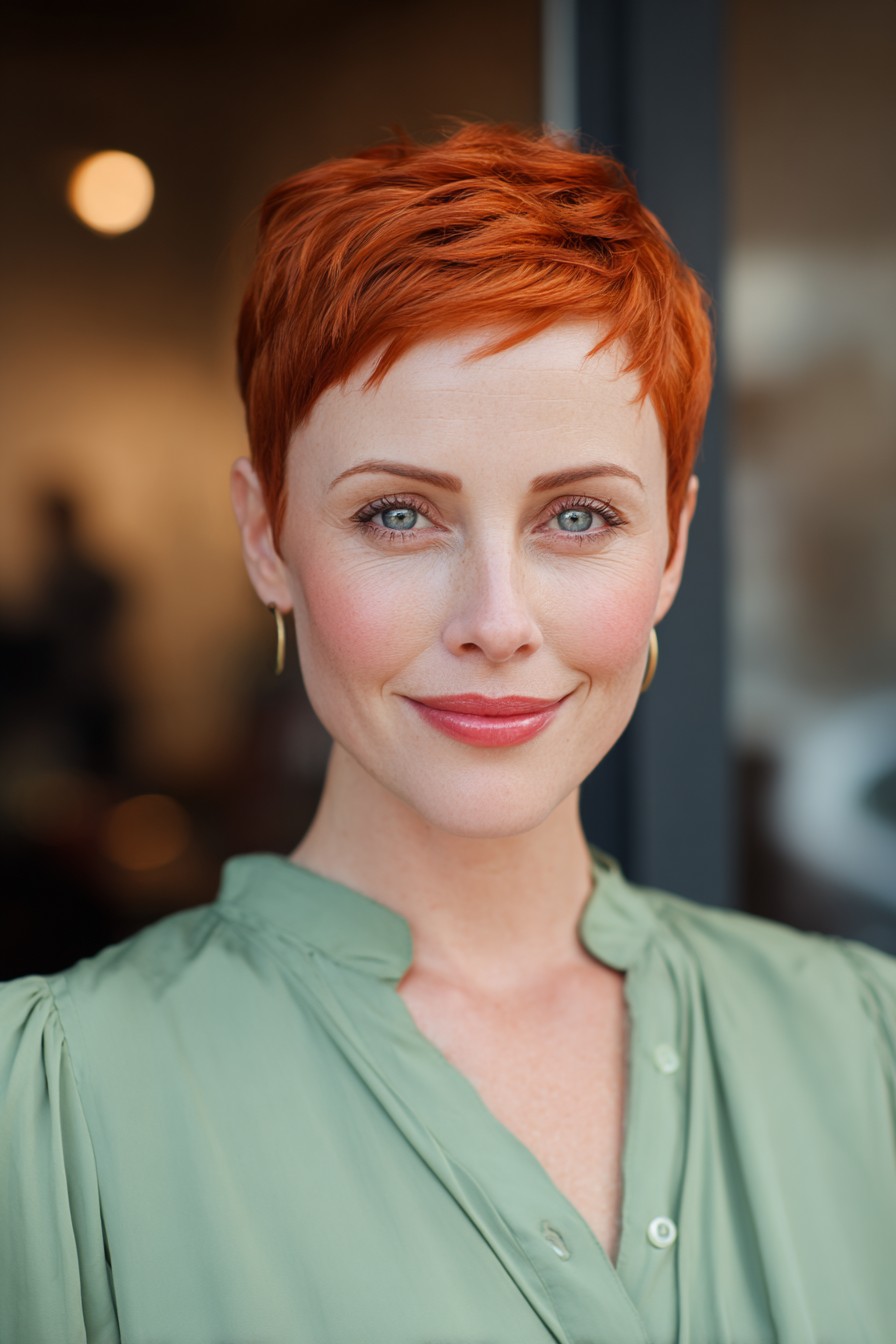 25 Top Red Pixie Cuts Every Woman Over 40 Should Try This Year