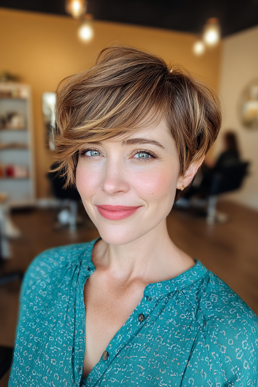 25 Beautiful Layered Bixie Haircuts That Are Dominating in 2026
