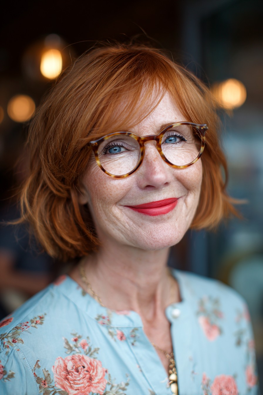 25 Gorgeous Red Bob Haircuts for Women 55+ - Kappers Magazine