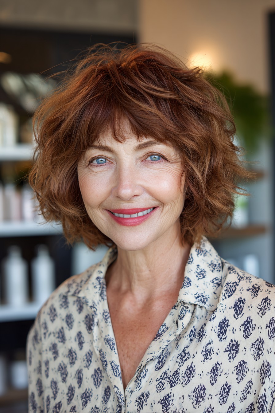25 Gorgeous Red Bob Haircuts for Women 55+ - Kappers Magazine