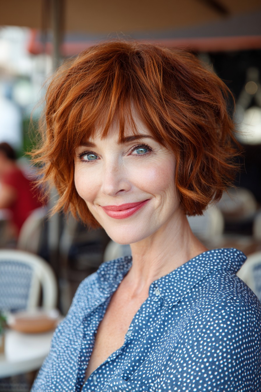 25 Gorgeous Red Bob Haircuts for Women 55+ - Kappers Magazine
