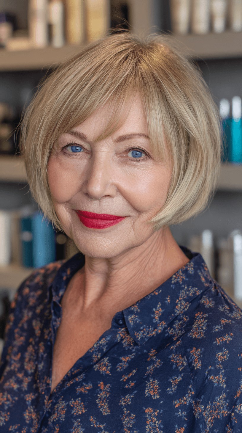 25 Elegant Blonde Hair Colors for Women Over 60 With Aging Hair