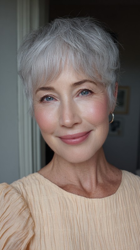 25 Cute Short, Grey Hair Ideas That Make Over-60 Hair Look Instantly Fuller