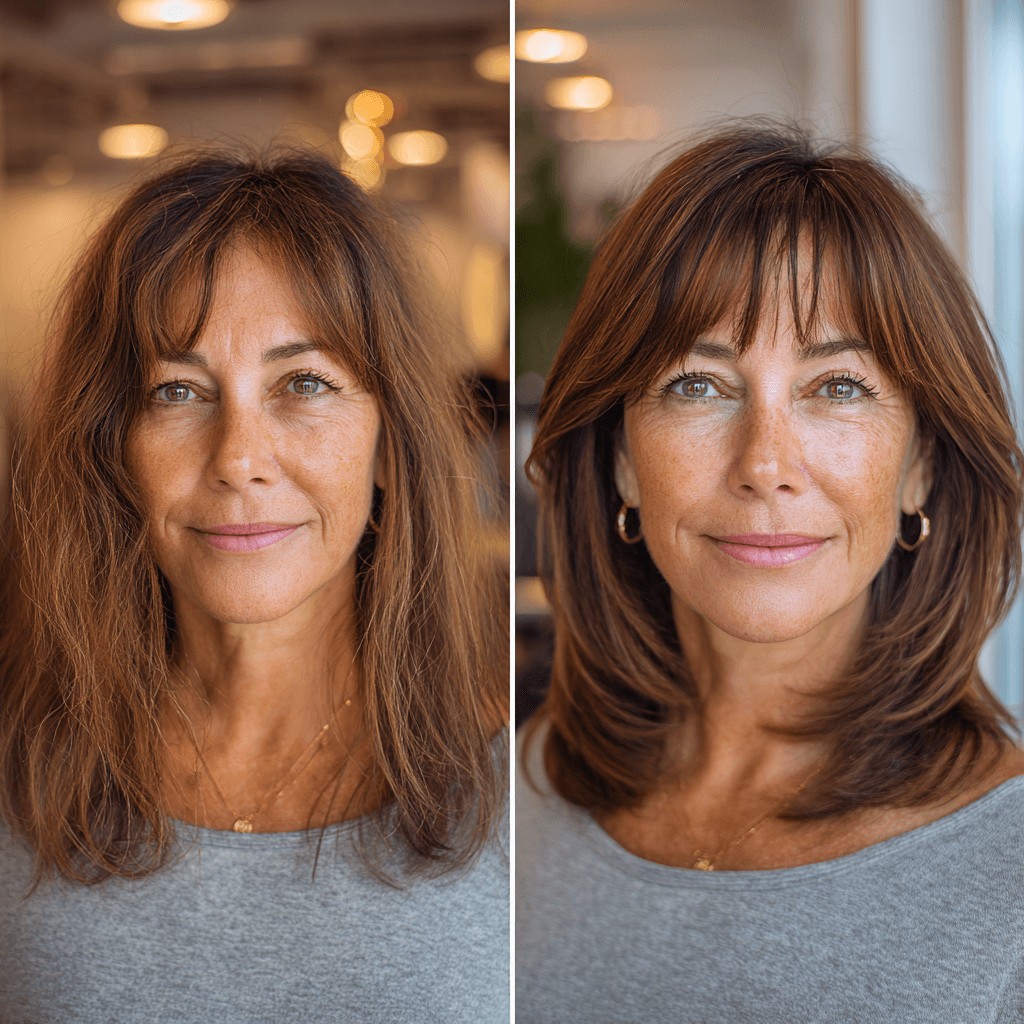 25 Youthful Long Bob Haircuts These 50-Year-Old Women Wished They Got ...