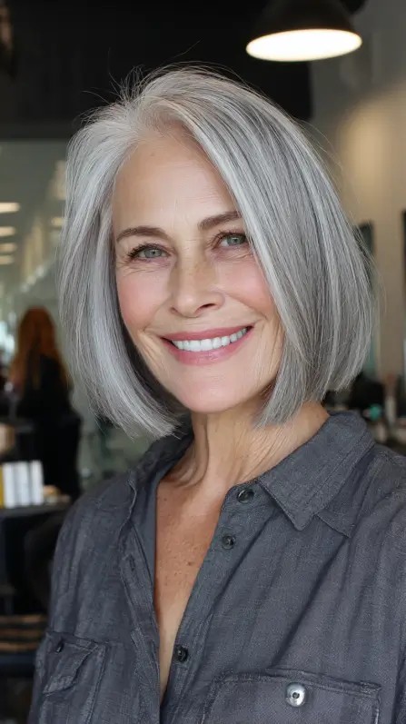 25 Sleek Practical Haircuts Women 60+ Are Choosing - Kappers Magazine