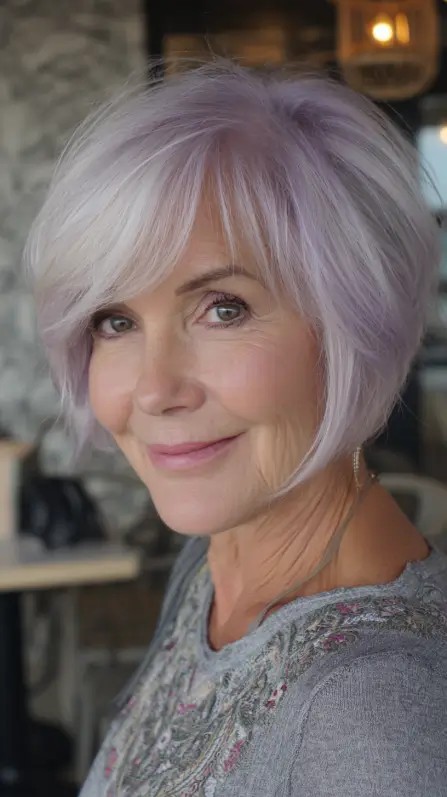 25 Vibrant Reverse Bob Haircuts for Retired Women