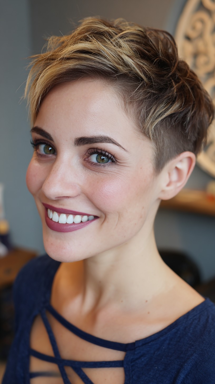 15 Bold Pixie Cut Shaved Sides Styles That Exude Confidence