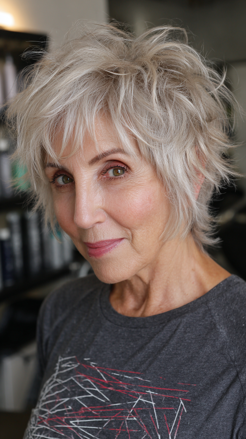 15 Stylish Short Wolf Cuts That Give Over-60 Women a Fresh, Modern Look ...