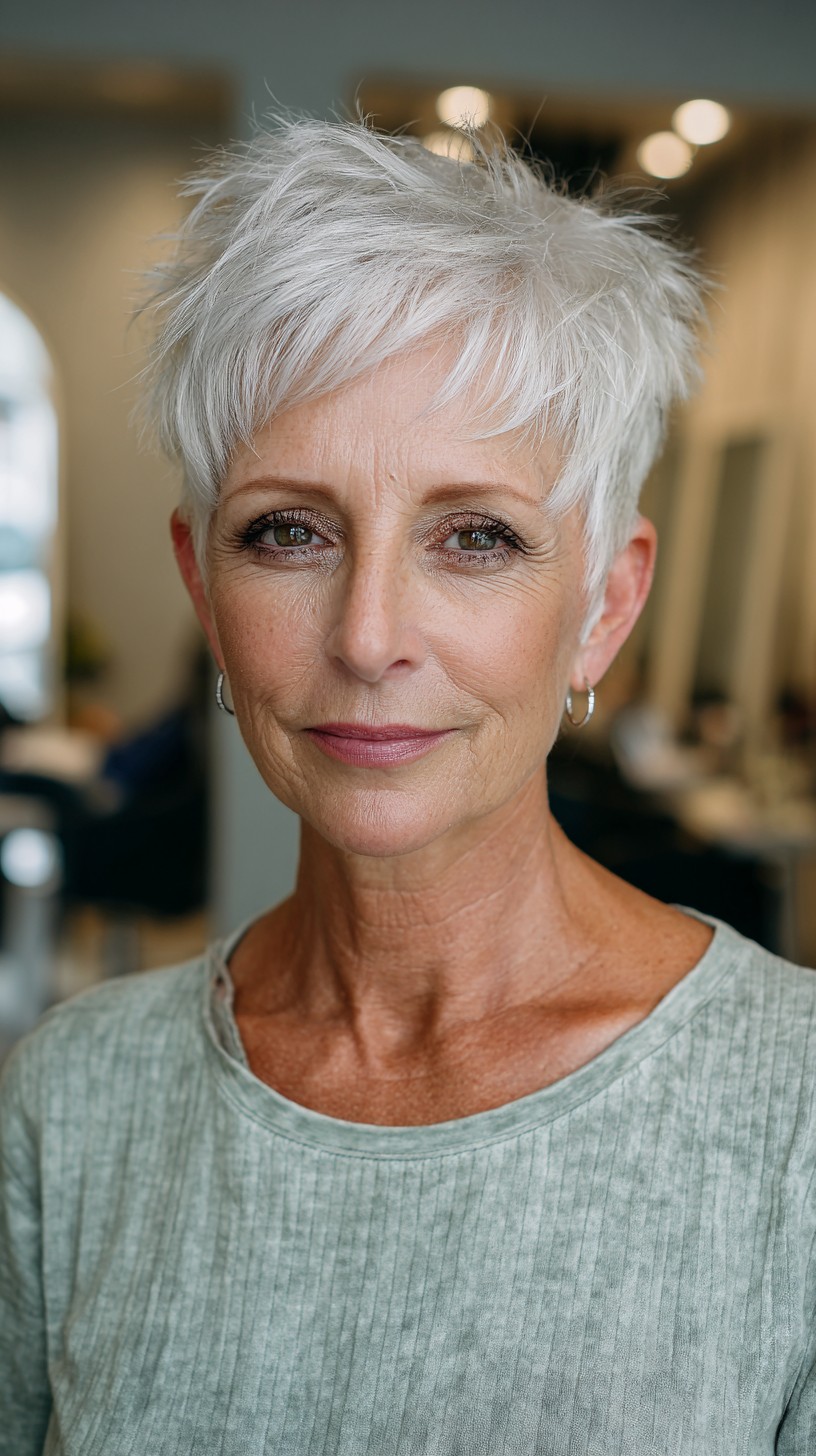 15 Elegant Pixie Hairstyles That Look Good on Women Over 60 - Kappers ...