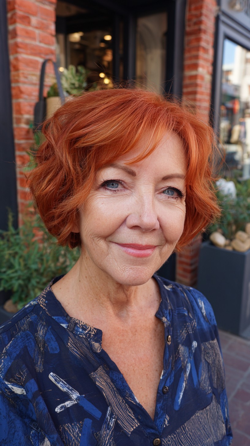 50 Youthful Shaggy Bob Hairstyles for Women Over 60