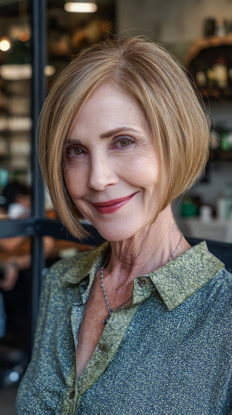 50 Fresh Side-Parted Bob Haircuts Older Women With Fine Hair Say Gives ...