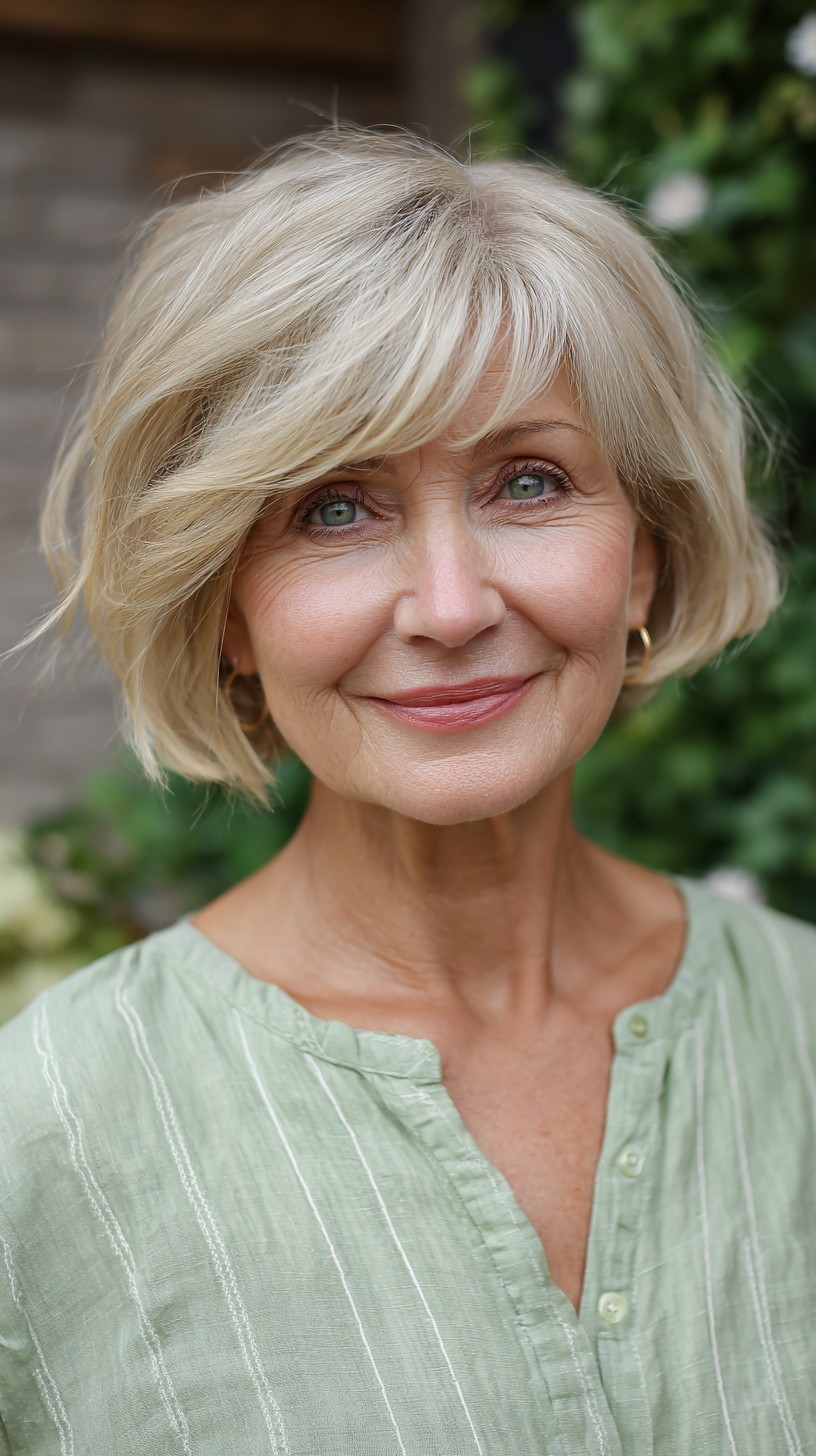 50 Fresh Side-Parted Bob Haircuts Older Women With Fine Hair Say Gives ...