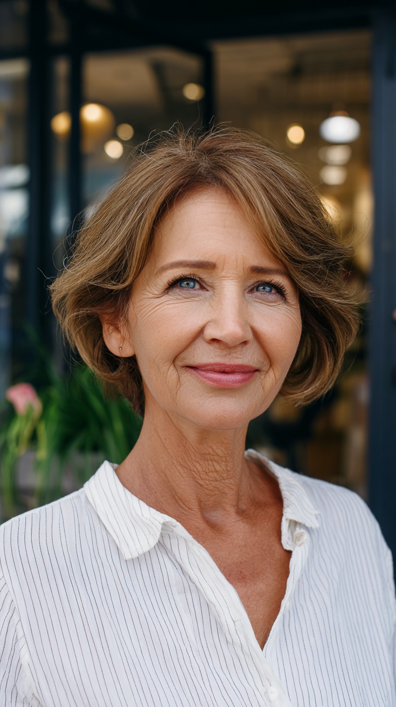 50 Fresh Side-Parted Bob Haircuts Older Women With Fine Hair Say Gives ...