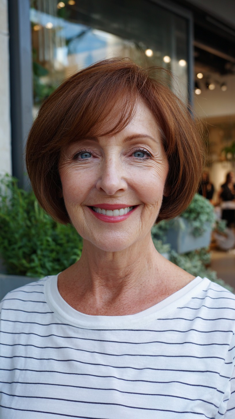 50 Fresh Side-Parted Bob Haircuts Older Women With Fine Hair Say Gives ...