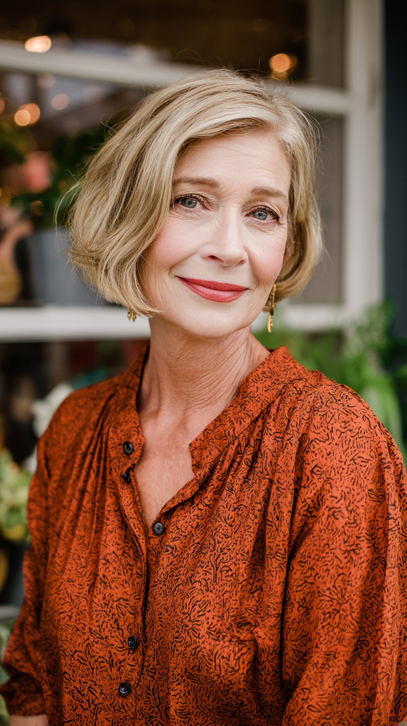 50 Fresh Side-Parted Bob Haircuts Older Women With Fine Hair Say Gives ...