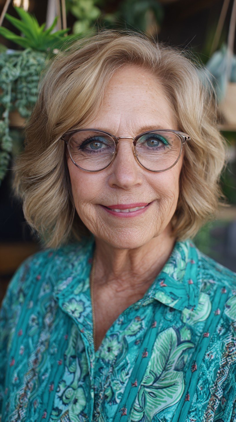 50 Trendy Bob Haircuts Women Over 60 With Glasses Must Get