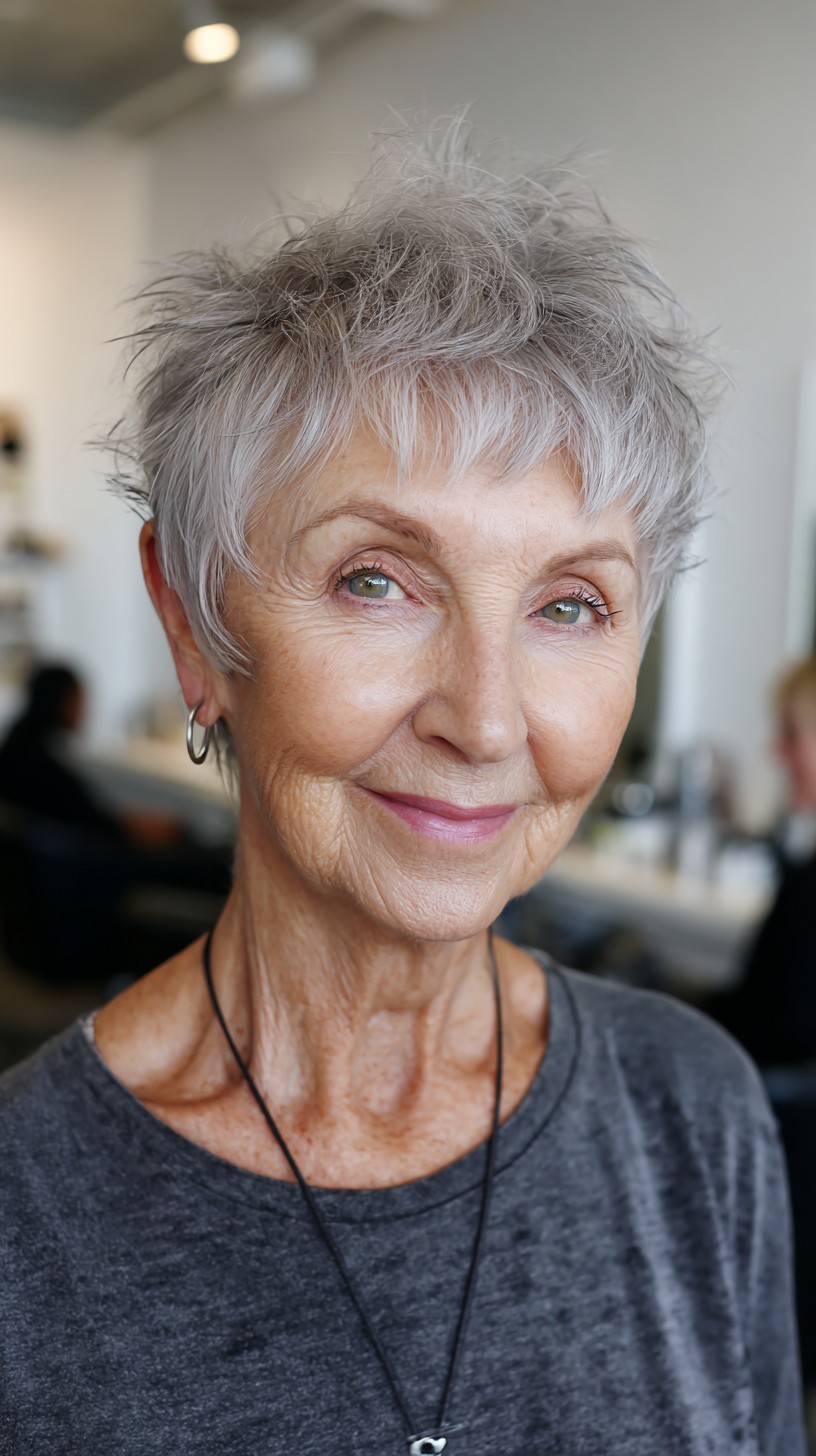 50 Adorable and Trendy Textured Pixie Cuts That Work Beautifully Over 70