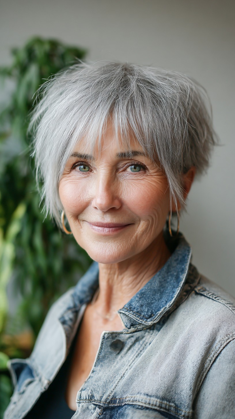 27 Adorable and Trendy Textured Pixie Cuts That Work Beautifully Over 70