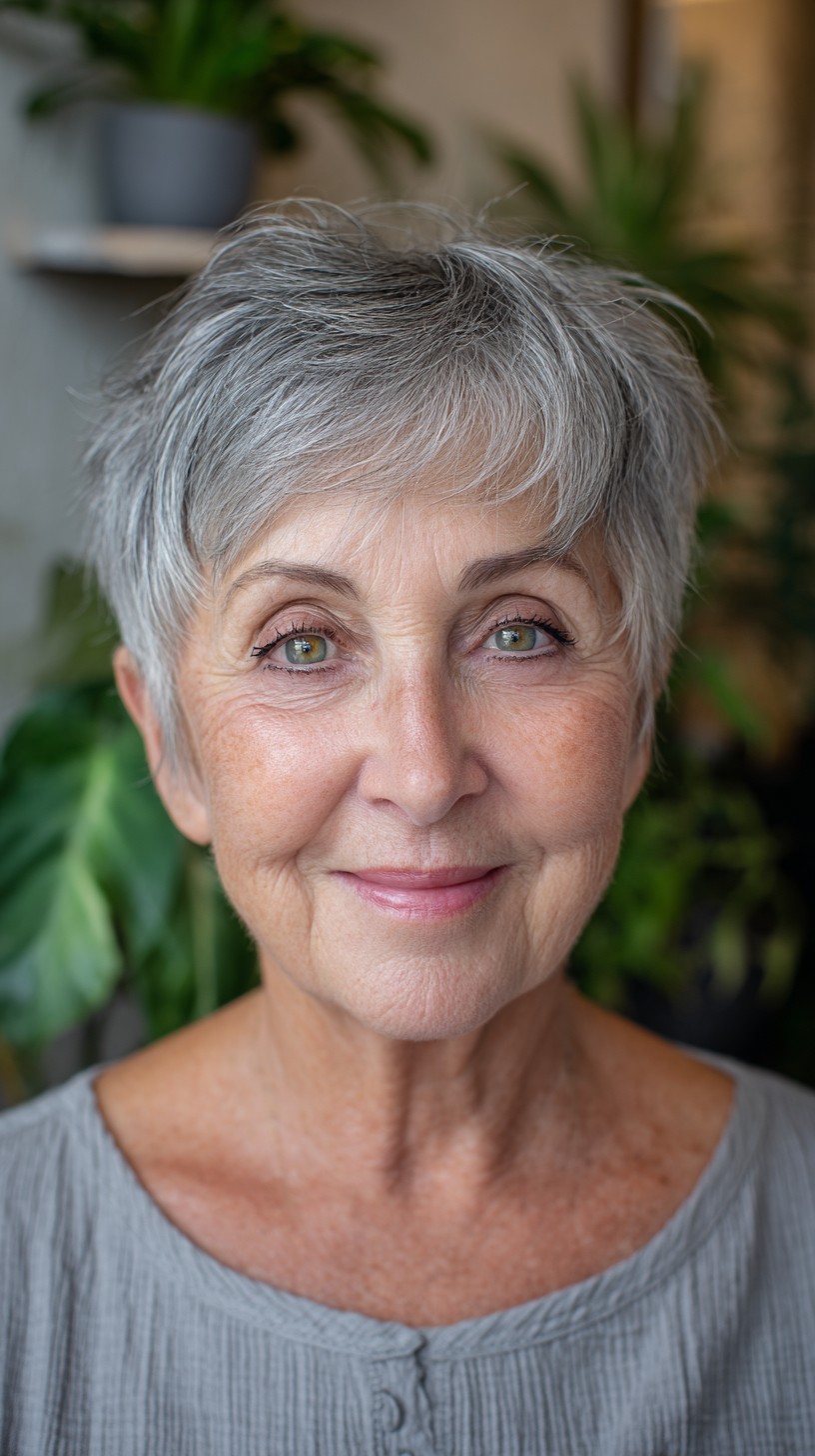 27 Adorable and Trendy Textured Pixie Cuts That Work Beautifully Over 70