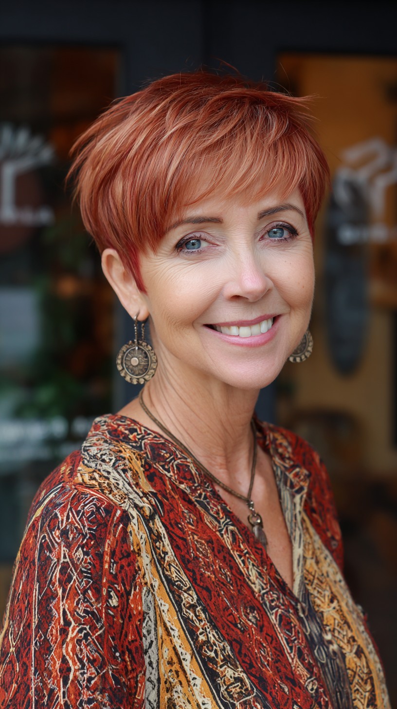 50 Most Flattering Wash-and-Go Pixie Cuts That Flatter Mature Faces