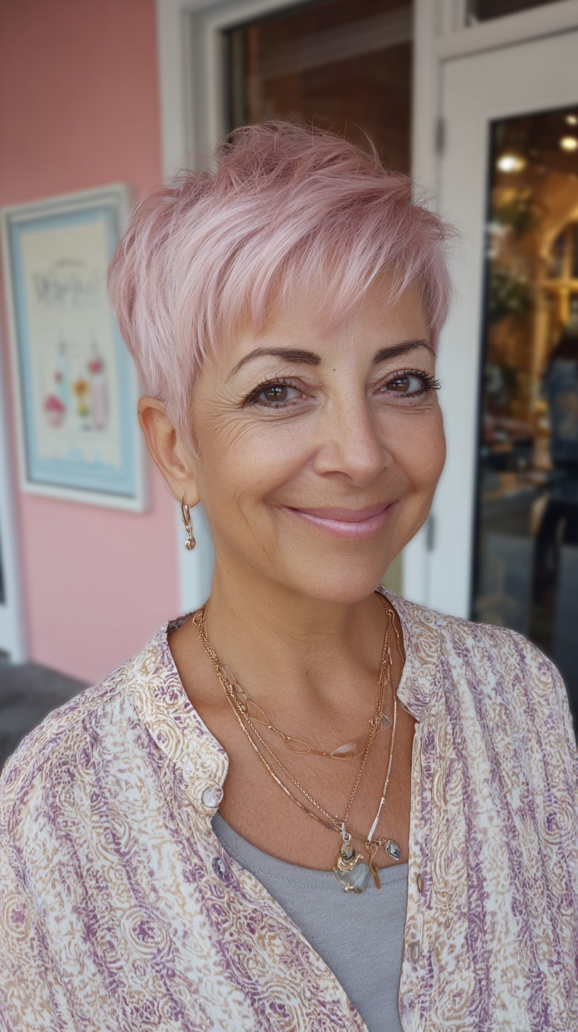 50 Most Flattering Wash-and-Go Pixie Cuts That Flatter Mature Faces