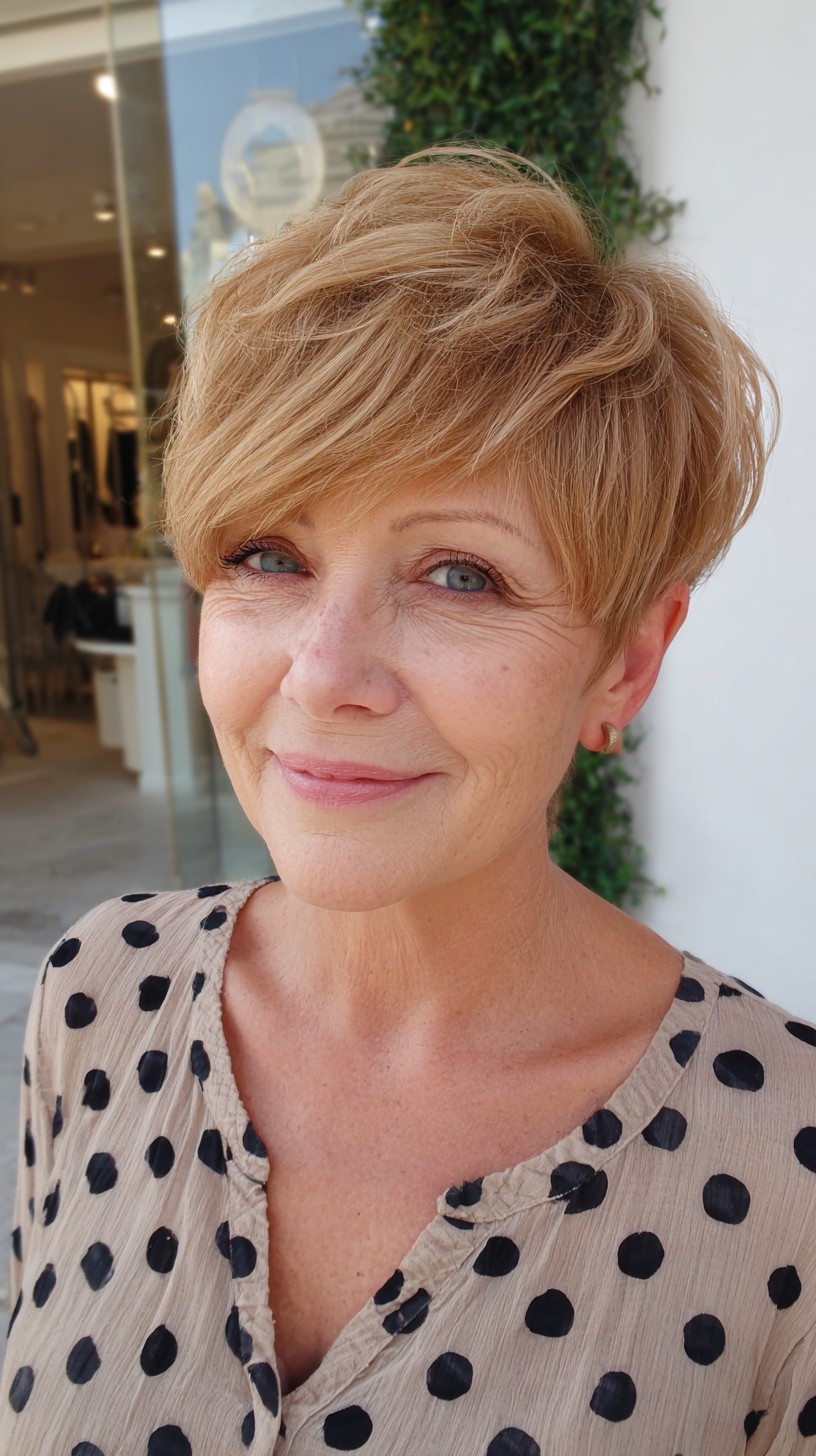 50 Most Flattering Wash-and-Go Pixie Cuts That Flatter Mature Faces