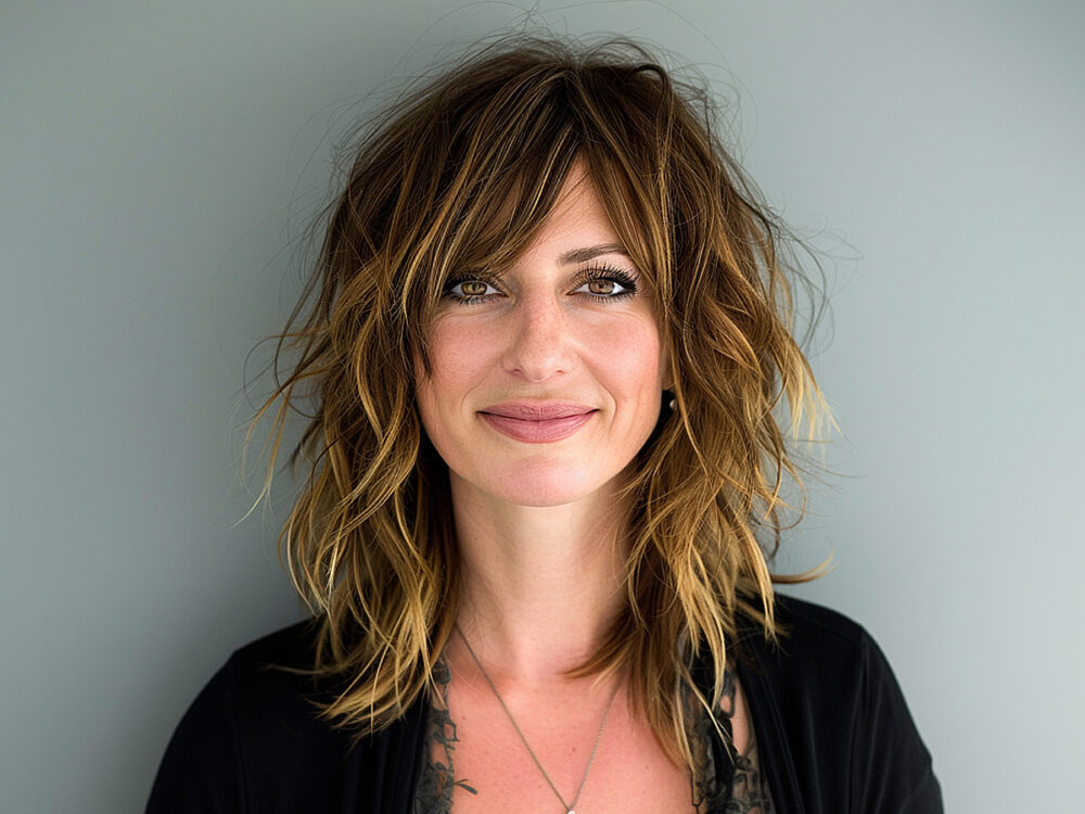 15 Choppy Layered Haircuts for Medium Hair with Edgy Texture
