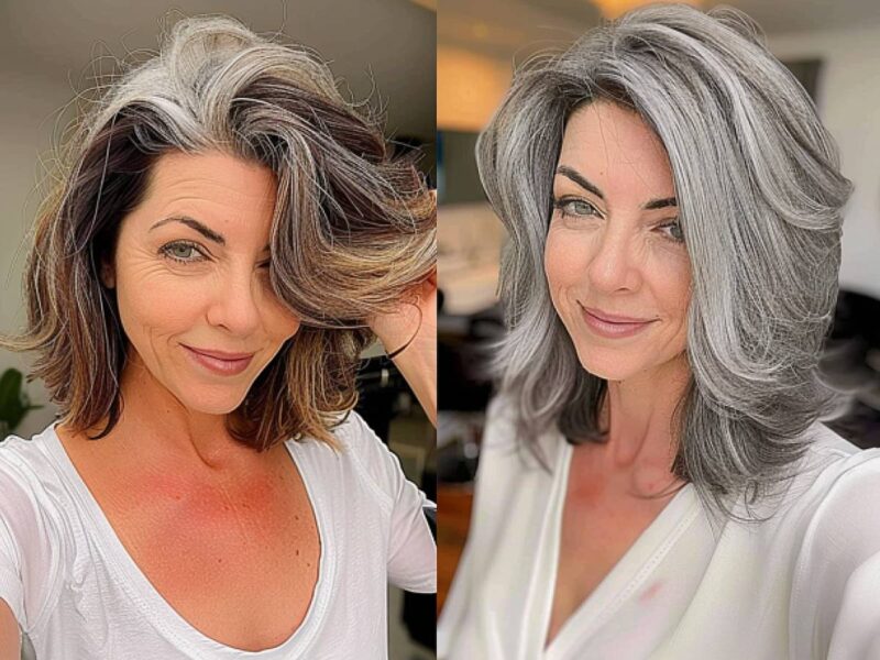 31 Stunning Grey Balayage Hair Color Ideas for Women of All Ages
