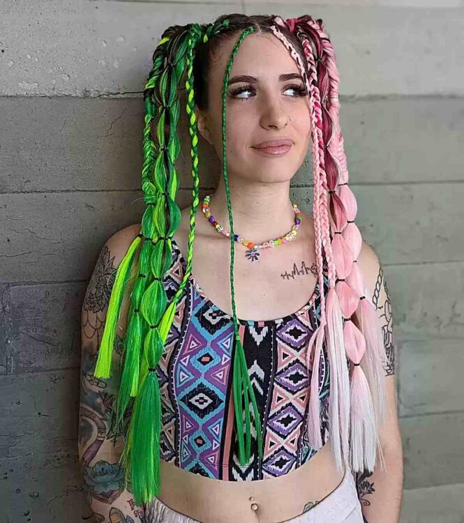 25 Electric Hairstyles for a Rave Party