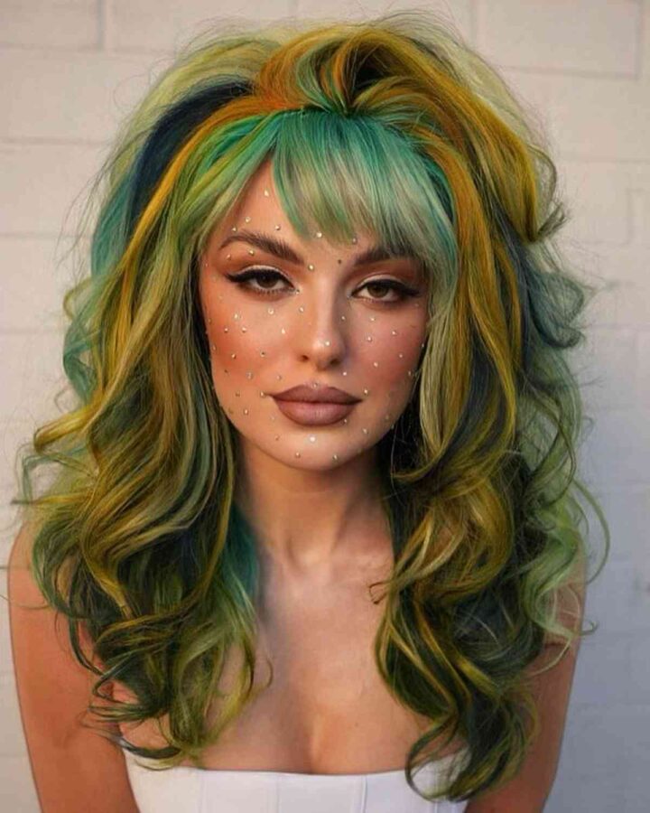 Light to Dark Green Hair Colors - 47 Ideas to See (Photos)