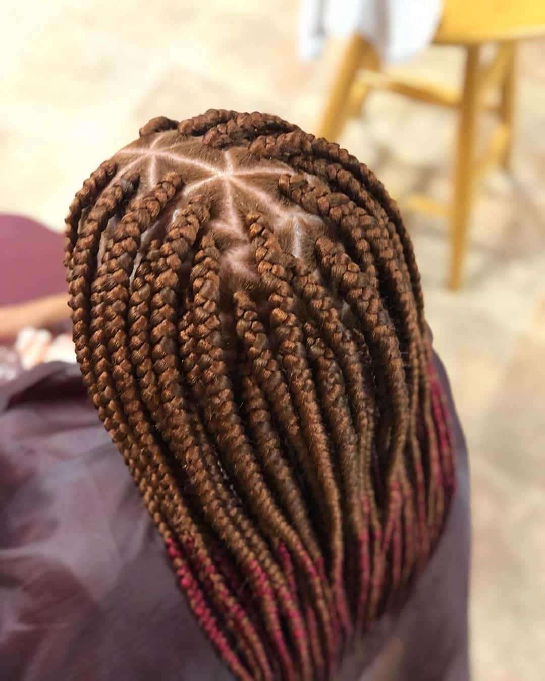 24 Exceptional Triangle Box Braids To Try Now