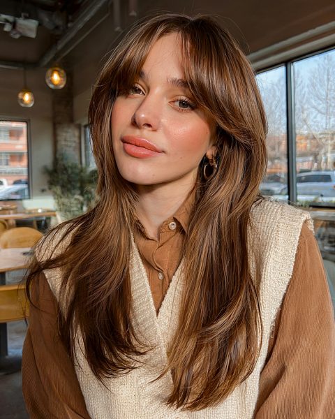 51 Ideas for Long Straight Hair with Curtain Bangs
