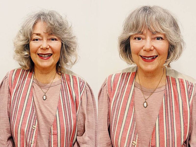 51 Elegant Shoulder Length Haircut Styles These Women Over 60 ...