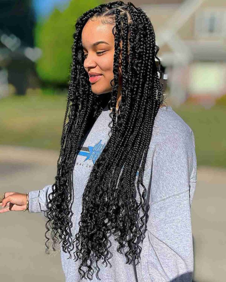25 Boho Knotless Braids That Are Hot Right Now