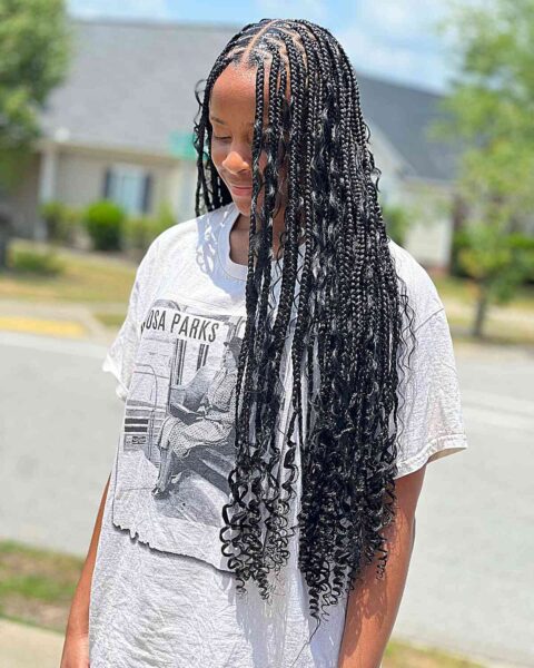 25 Boho Knotless Braids That Are Hot Right Now