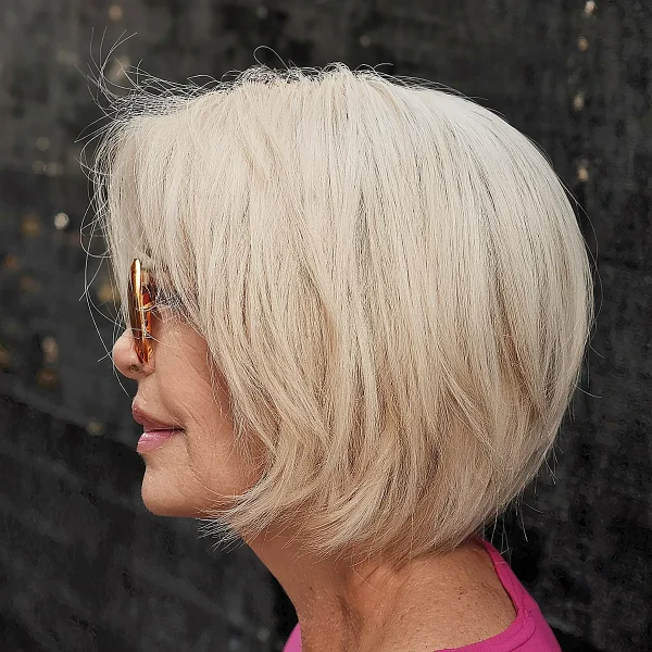 41 Lovely Layered Bob Haircuts for Women Over 60