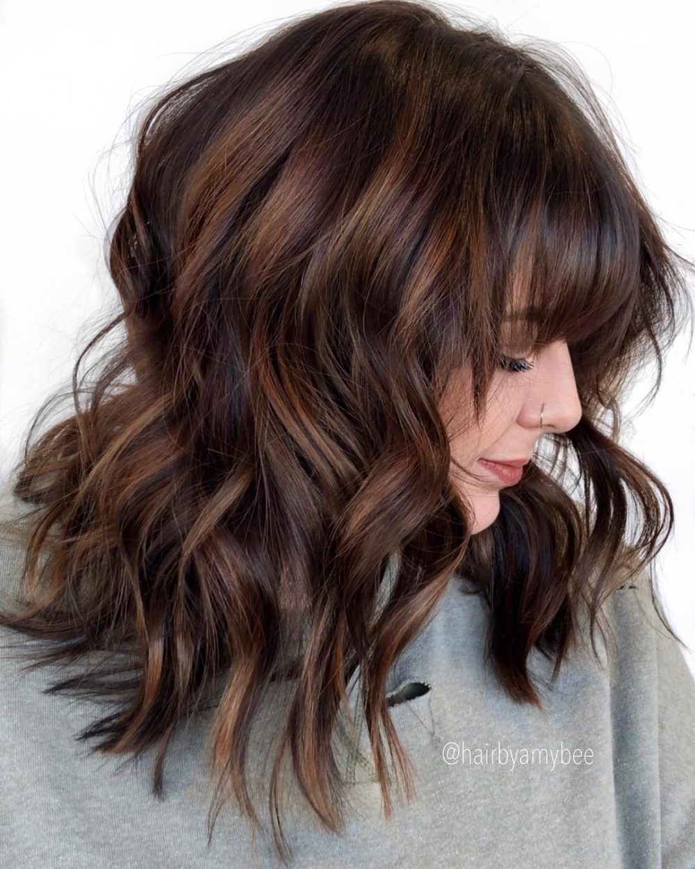 24 Long Angled Bob Haircuts for a Cool, Dramatic Look