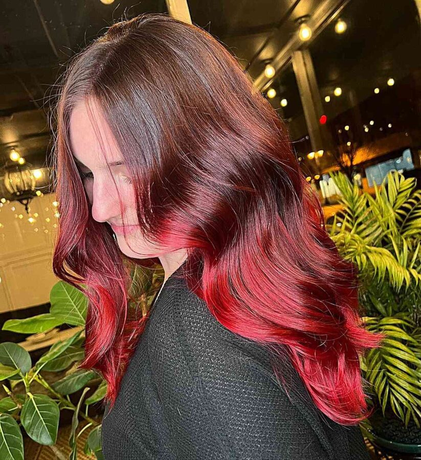 26 Incredible Red Balayage for Brown Hair Ideas
