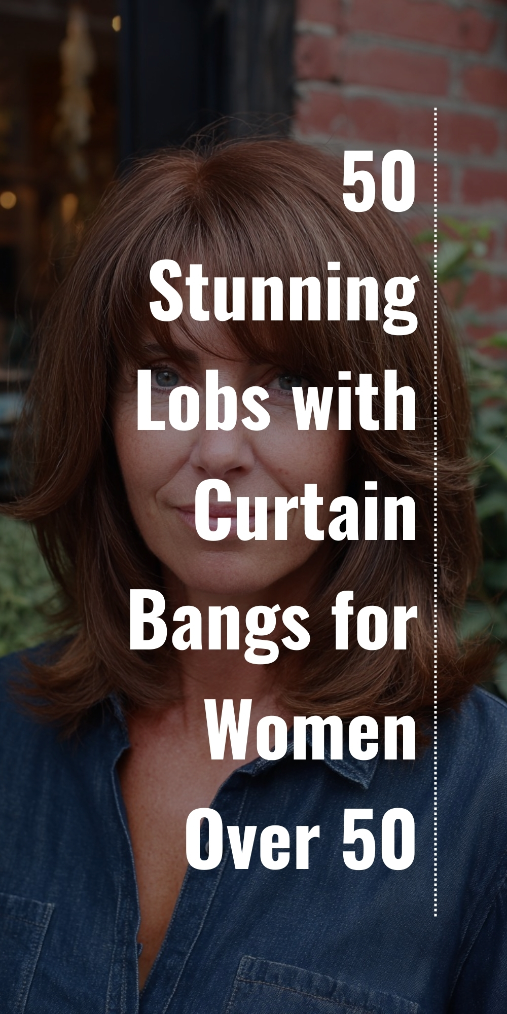50 Stunning Lobs with Curtain Bangs for Women Over 50 With Great Taste