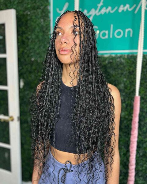 25 Boho Knotless Braids That Are Hot Right Now