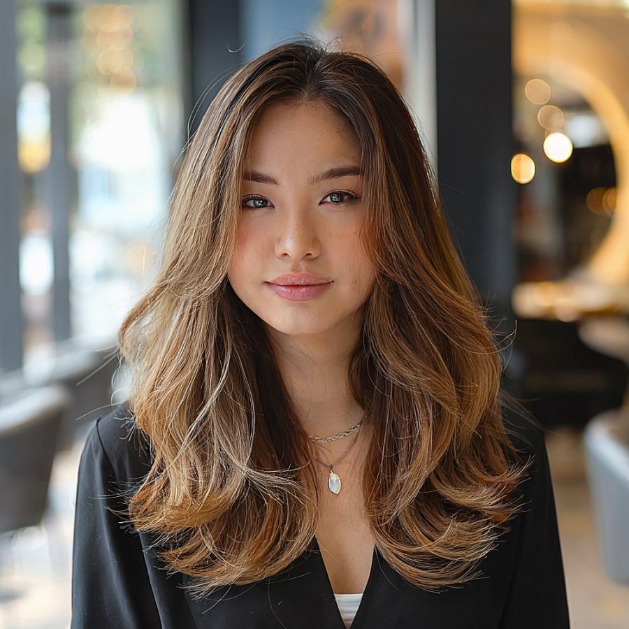17 Must-Try Long Layered Haircuts for Round Faces in 2026