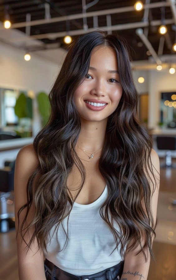 Long Hair Without Bangs: 16 Best Ideas for 2026
