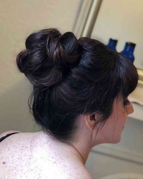 25 Gorgeous Ways to Style an Updo with Bangs