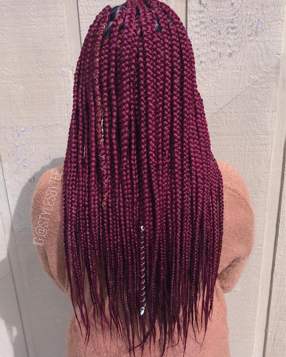 14 Red Box Braids Black Girls Can Slay